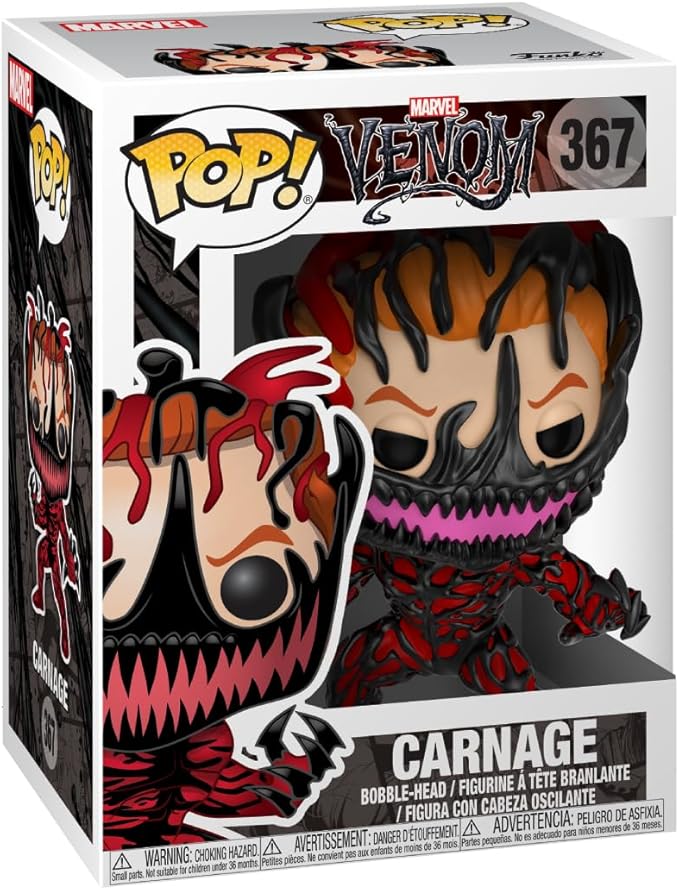 Funko Pop Marvel: Venom - 367 Carnage Cletus Kasady Collectible Figure ...